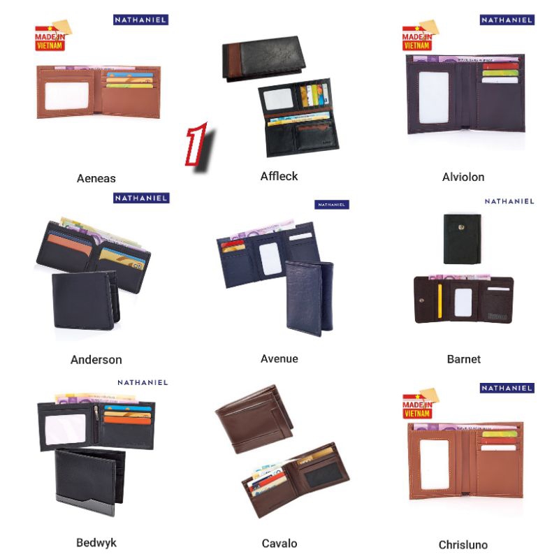 Natasha Mens Wallet Black and Brown v.1 | Shopee Philippines