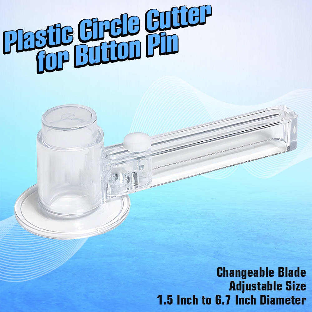 Plastic Circle Cutter For Button Pin Making Cutting Size Adjustable 1.5 ...