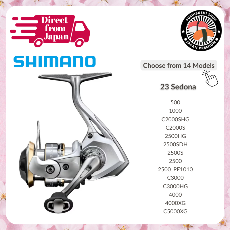 SHIMANO Sedona 23 Spinning Reel 500 1000 C2000SHG C2000S 2500HG 2500SDH 2500S 2500 2500_PE1010 ...