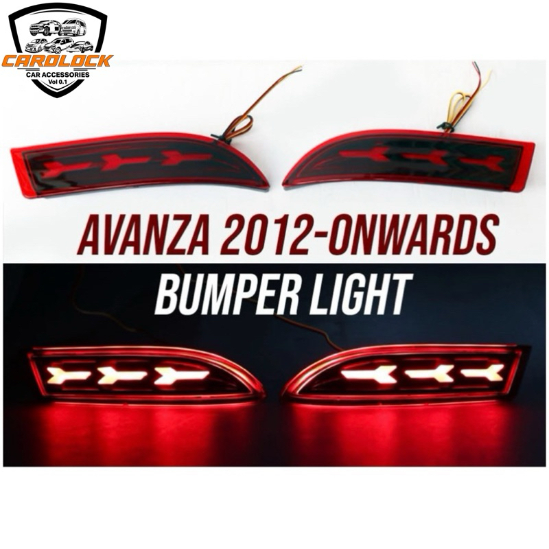 Toyota Avanza 2012 - 2021 Rear Bumper Light Vland | Shopee Philippines