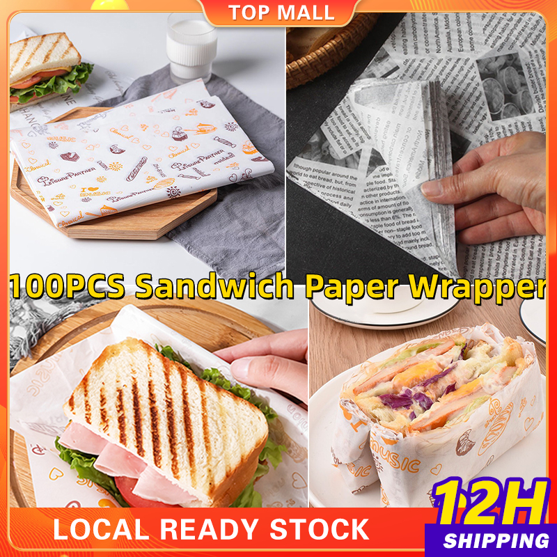 Sandwich Wrapper Food Grade Wax Paper For Food Sandwich Fries Burgers ...
