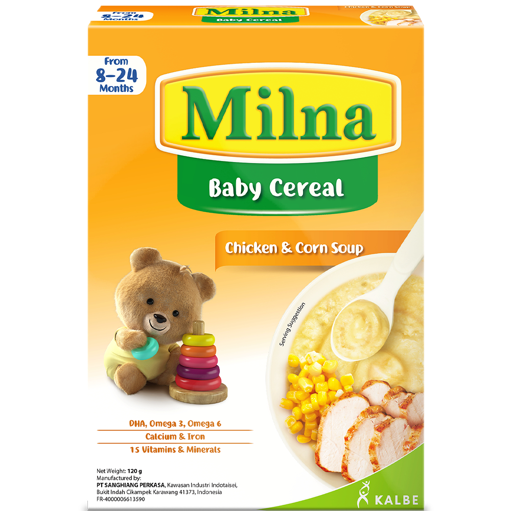 Milna Baby Cereal Chicken and Corn Soup 120g | Shopee Philippines