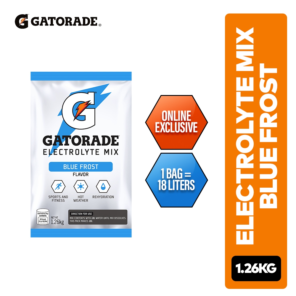 Gatorade Powder Electrolyte Mix Blue Frost 1.26kg | Shopee Philippines
