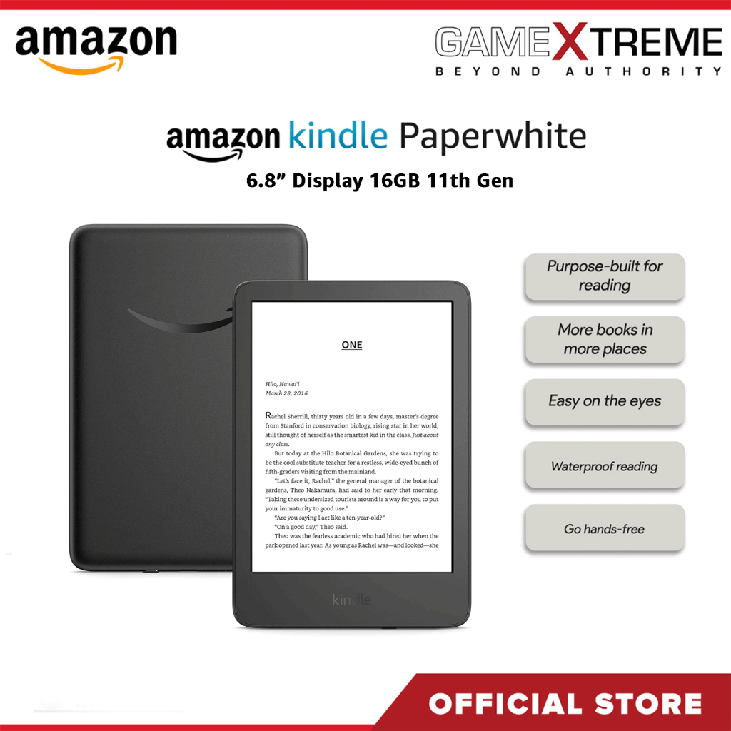 Amazon Kindle Paperwhite 16GB 11th Gen Waterproof Black JPN | Shopee ...