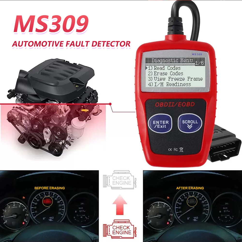 cars diagnostic tool the upgraded version of ms309 obd2 obdii eobd ...