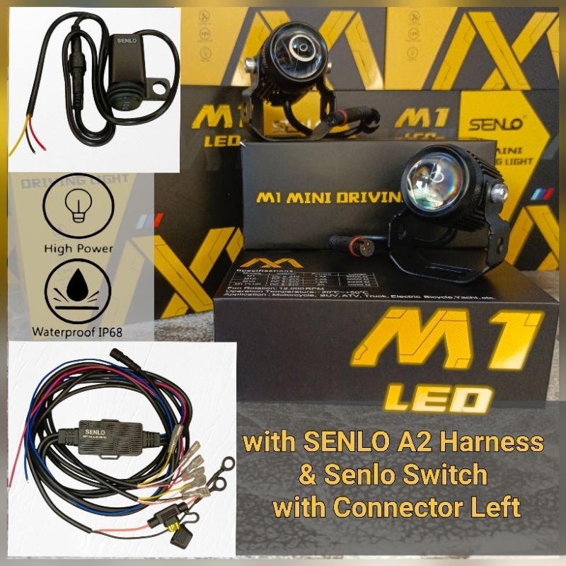 SENLO M1 30 WATTS MDL & A2 HARNESS PLUG & PLAY WITH TRI SWITCH ...