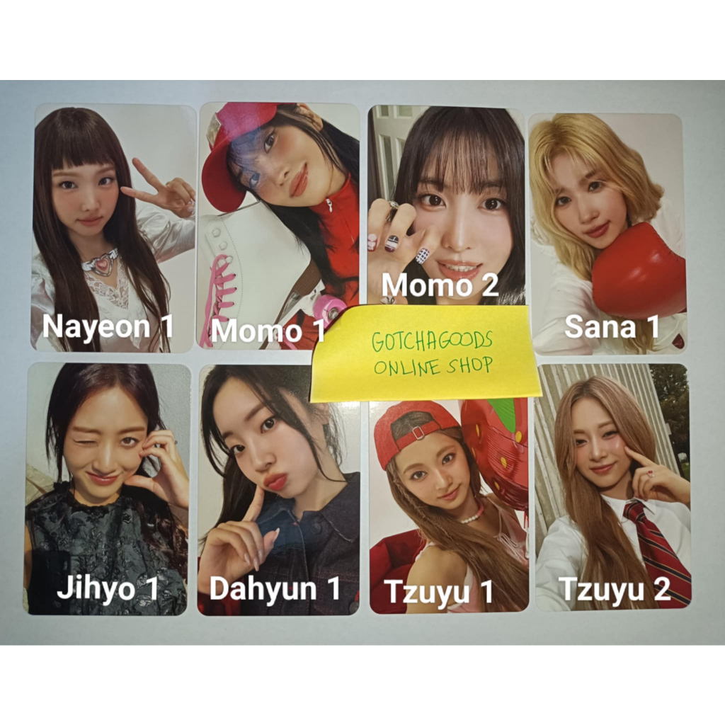 TWICE Strategy album Step 1 2 3 photocards pc Nayeon Momo Sana Jihyo ...