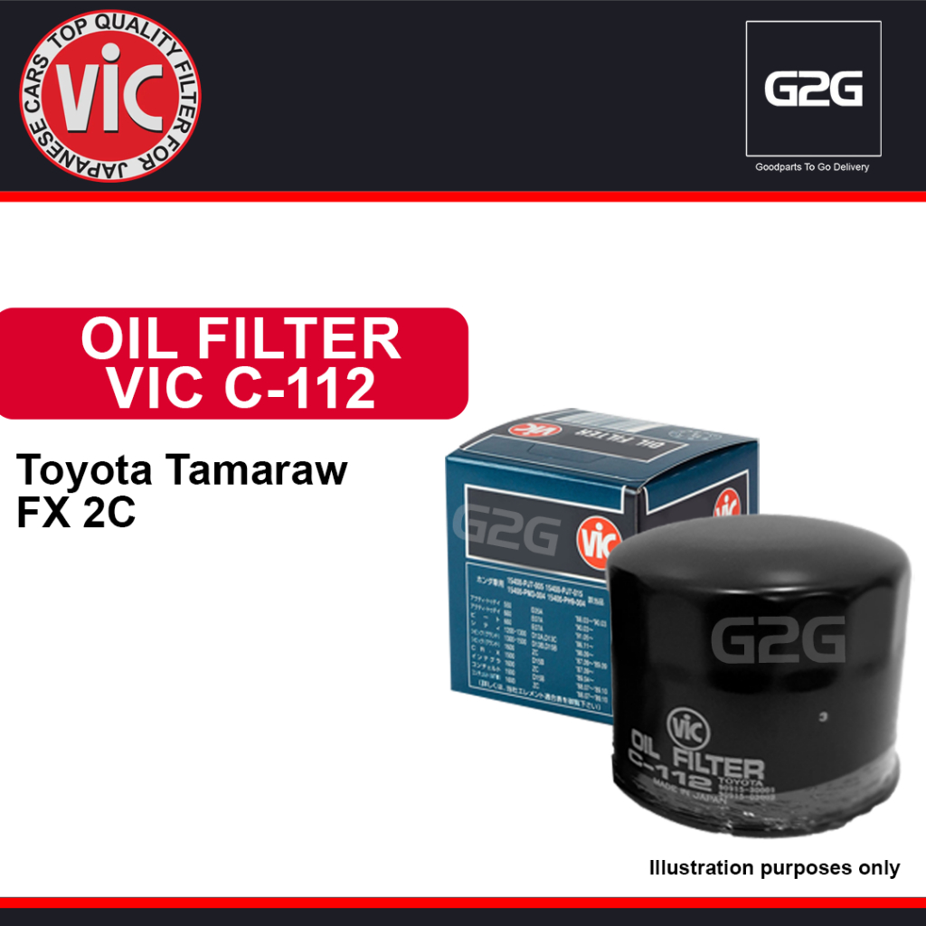 Oil Filter Vic C-112 Toyota Tamaraw FX 2C | Shopee Philippines