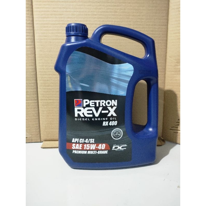 PETRON REV-X DIESEL ENGINE OIL RX400 SAE 15W-40 PREMIUM MULTI-GRADE 4L ...