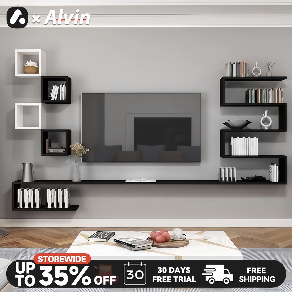 ALVIN TV Cabinet 7.2 ft | TV cabinet up to 65 inches | TV cabinet with ...