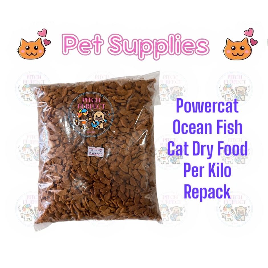 Powercat Halal Fresh Ocean fish Flavor Per Kilo Repack | Shopee Philippines