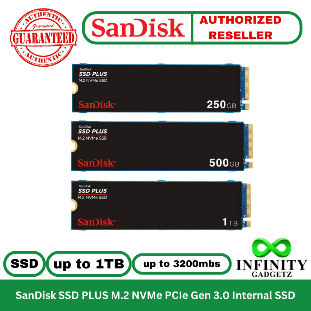 SanDisk SSD PLUS M.2 NVMe PCIe Gen 3.0 Internal SSD SDSSDA3N | Shopee Philippines