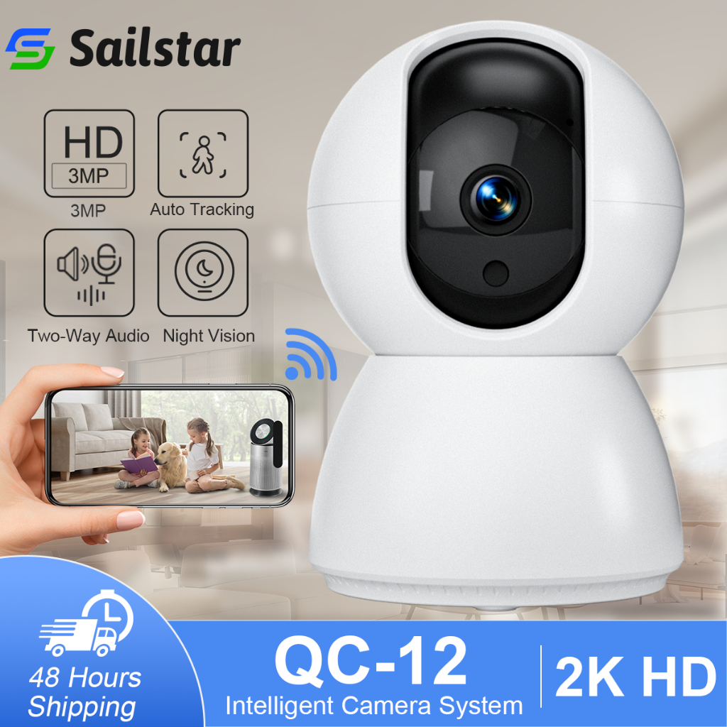 Sailstar QC12 CCTV Camera Wifi Connect to Cellphone 1440P Smart Home ...