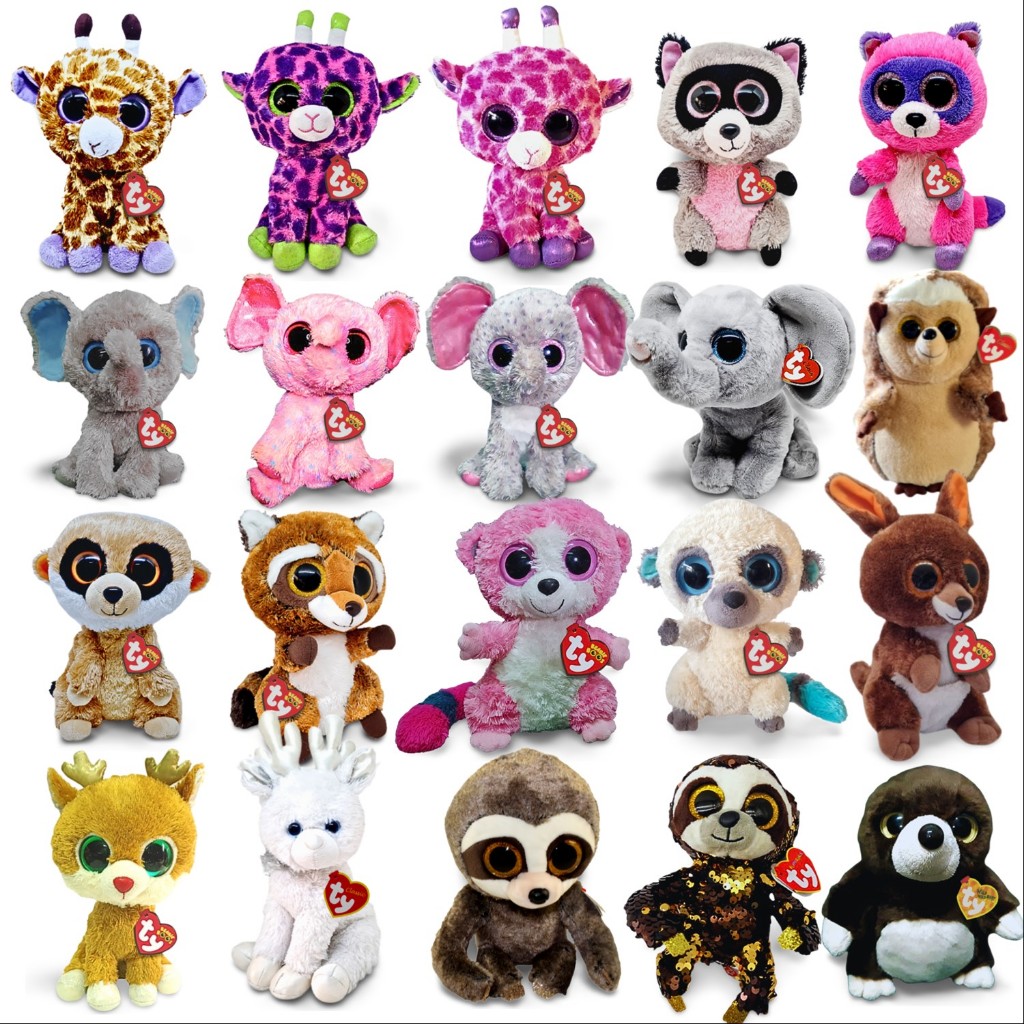 TY Medium Beanie Boos 9" Preloved Forest Wildlife Animals Collection ...