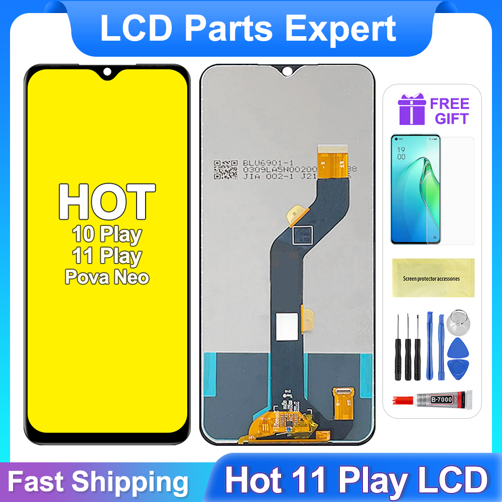 LCD with Frame For Infinix Hot 11 Play / 10 Play X688 LCD Display Touch ...