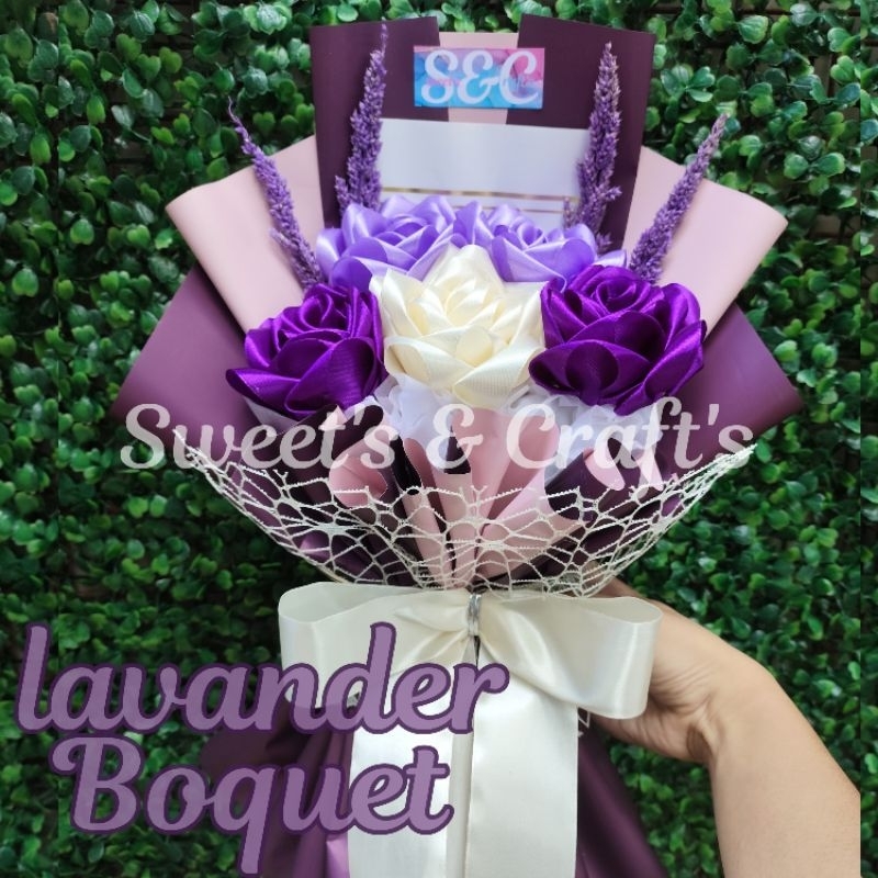 Lavander boquet 5 pcs sarin rose Free Message | Shopee Philippines