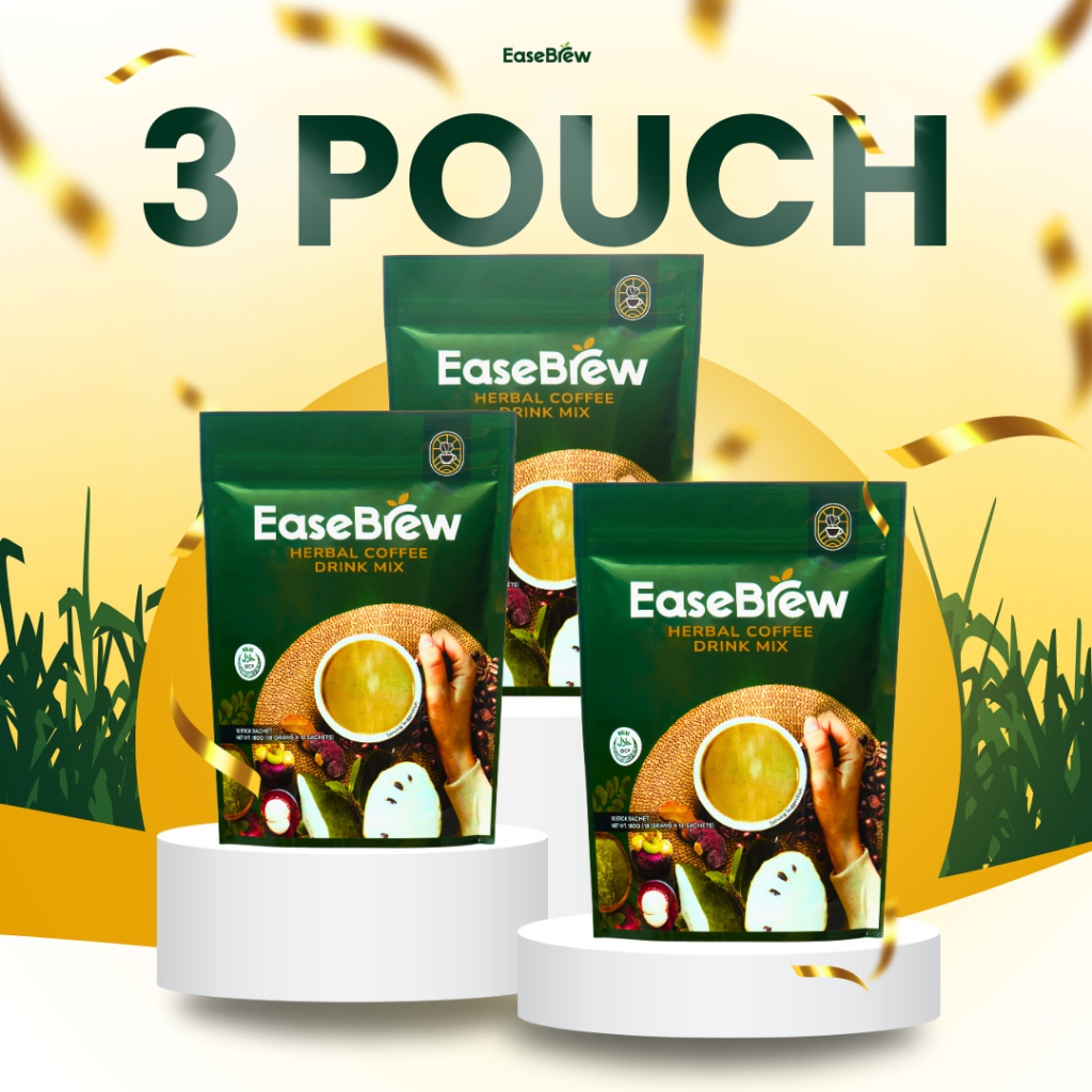 EASEBREW HERBAL COFFEE MIX DRINK | 100% ORGANIC | BUY 2 GET 1 POUCH ...