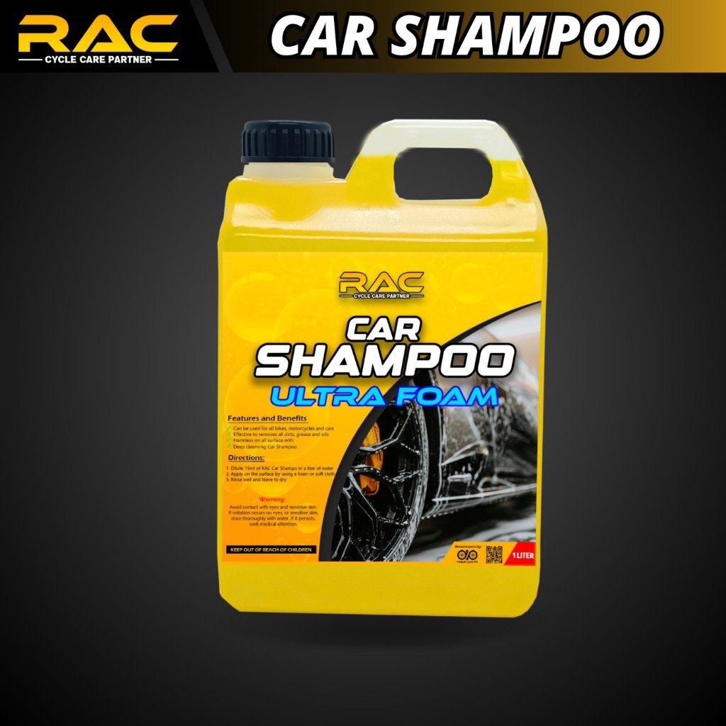 RAC 1 Liter Car Shampoo Ultra Foam | Shopee Philippines
