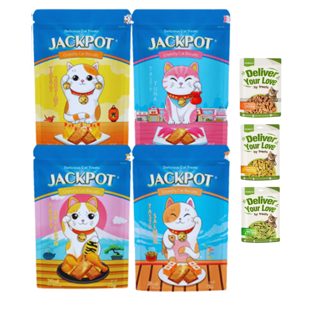 Jackpot, PetMetro Cat Biscuit in 100g | Shopee Philippines