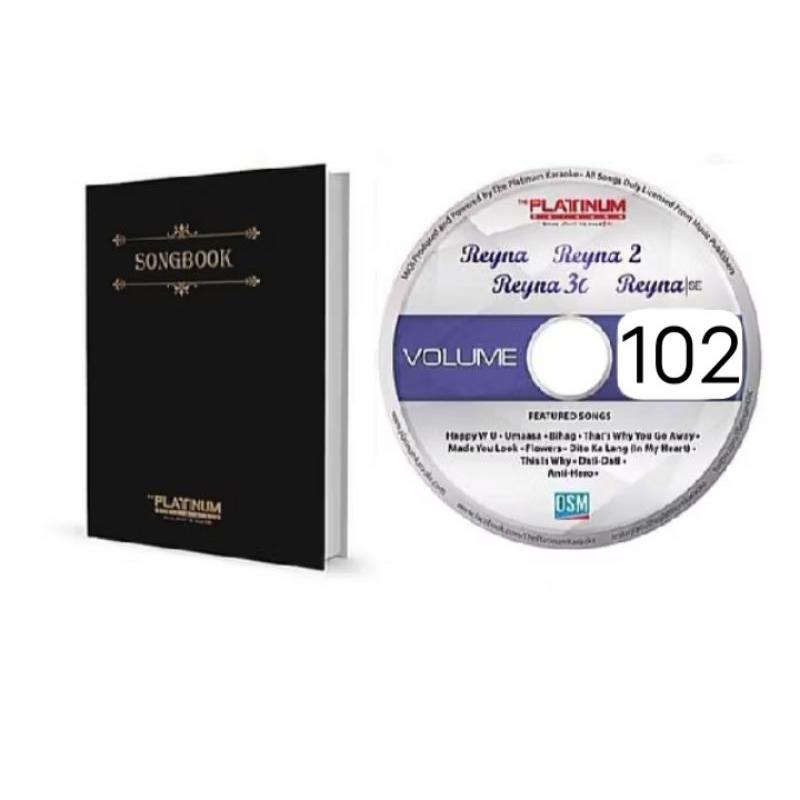PLATINUM VOL 102 REYNA 1 2 3C SE KARAOKE DVD AND PLATINUM CD AND SONGBOOK | Shopee Philippines