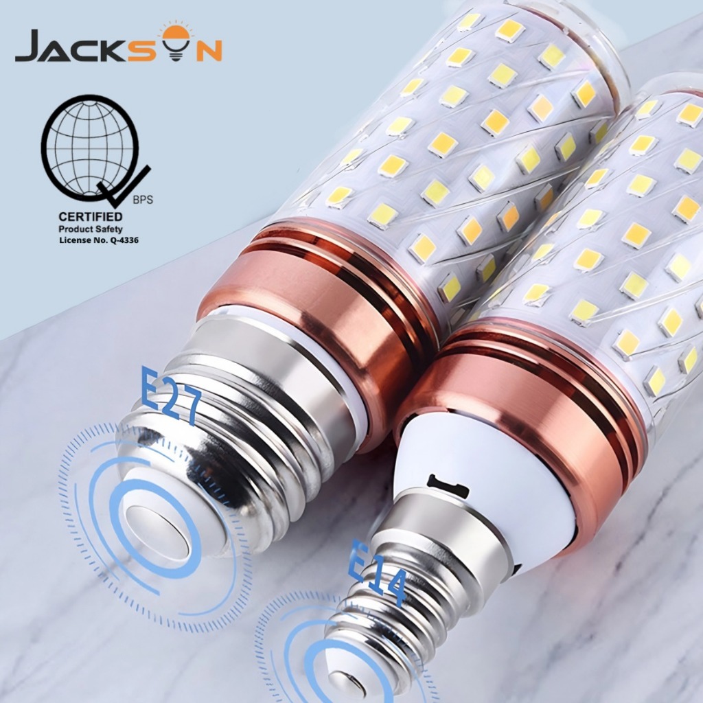 Jacksun 10PCS 12W LED Bulb Tri-color E27/E14 Corn Bulb Changing Light ...