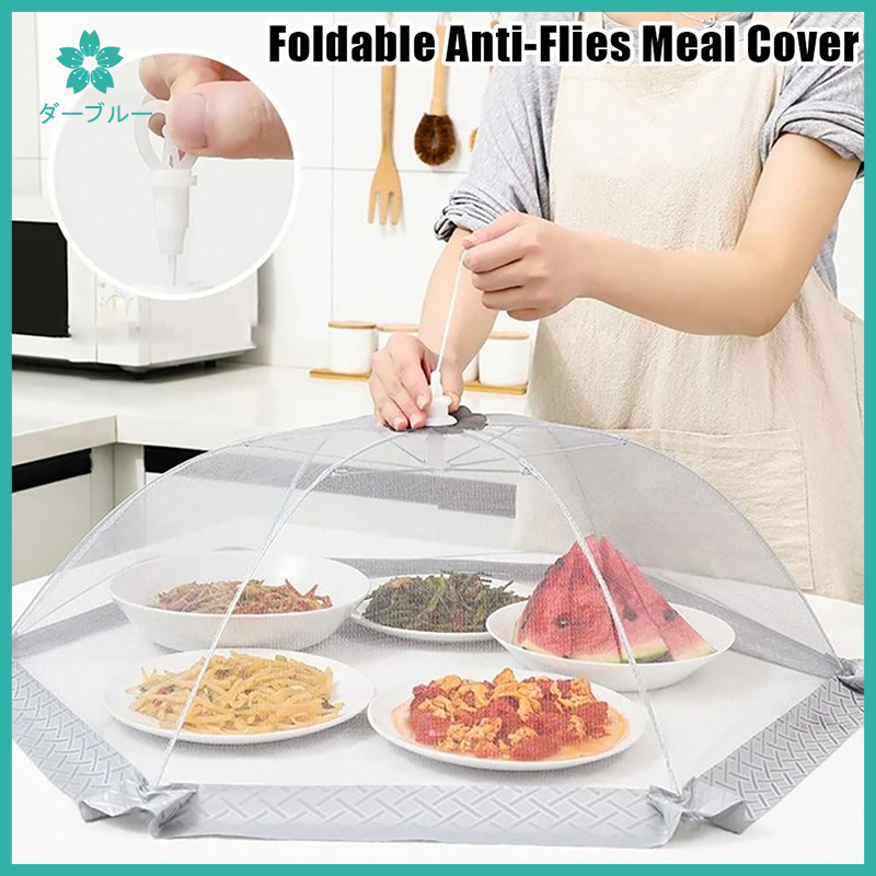 Foldable Food Covers Premium Ultra Fine Mesh Dish Cover Portable Fly ...