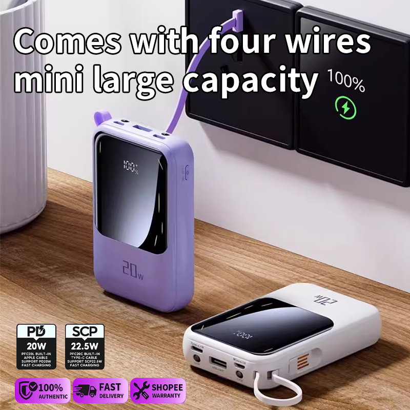 Digital Display Power Bank Fast Charging Power Bank Large Capacity ...
