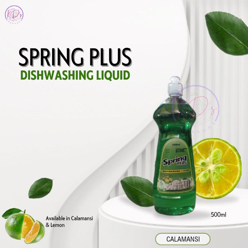 SPRING PLUS 500ml Dishwashing Liquid Sportscap bottle | Shopee Philippines