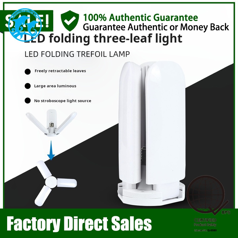 TH 45W 6500K AC170-265V Foldable Fan Blade LED Light Bulb | Shopee ...