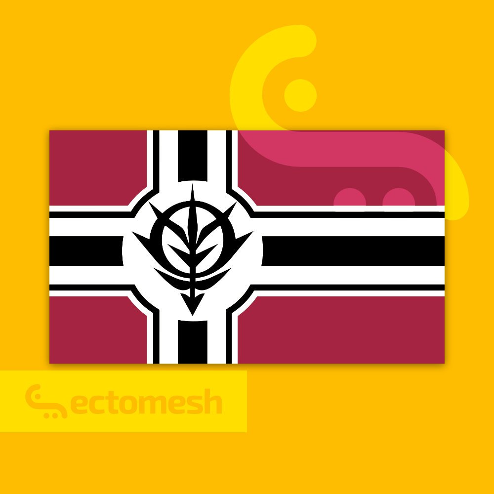 Zeon Flag - Gundam Vinyl Sticker by EctoMesh | Shopee Philippines