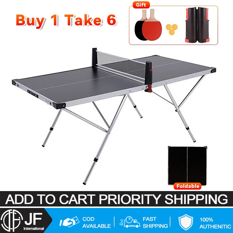 【Buy 1 take 6】Ping Pong Table Tennis Table Foldable Multi-Use Free ...