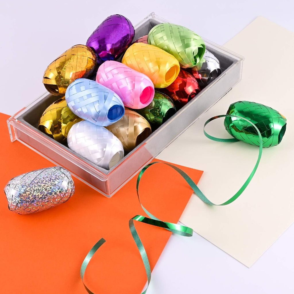 D300 Party Decorations | 10m Laser Shiny Color Curling Ribbon String ...