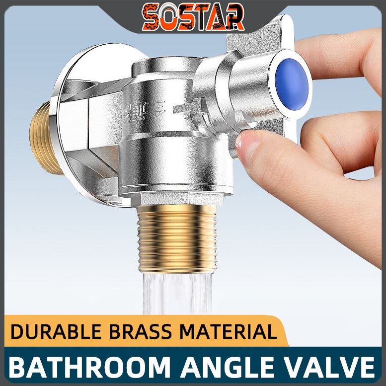 Brass Angle Valve Kitchen Bathroom Quarter Angle Valve Bathroom Faucet ...