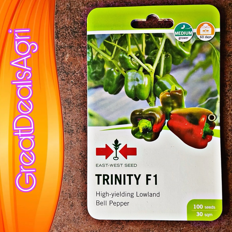 TRINITY F1 HYBRID BELL PEPPER SEEDS (100 SEEDS) BY EAST WEST SEEDS ...