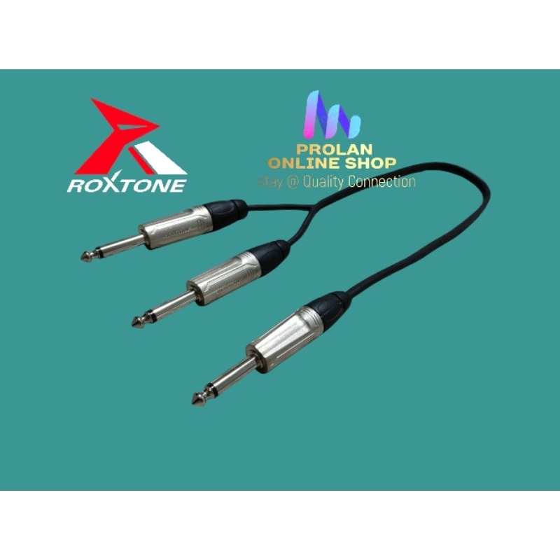Roxtone: PL jack mono plug to Dual PL jack mono plug (splitter ...
