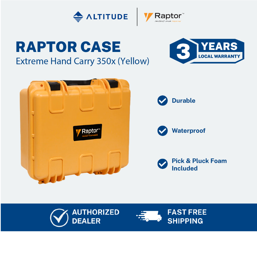 Raptor Case Extreme Hand Carry 350x (Waterproof / Dustproof Carry On ...