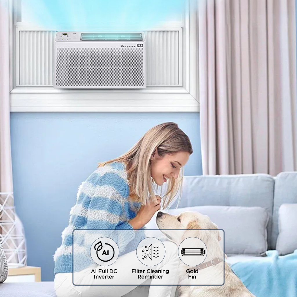 TCL 0.7HP AI Full DC Inverter Window-Type Air Conditioner - TAC-07CWI ...