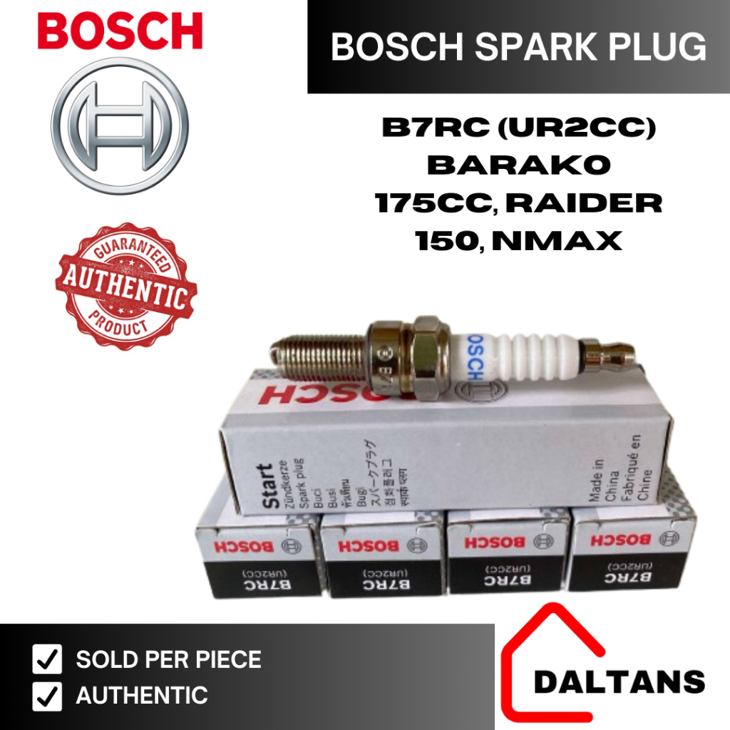 BOSCH SPARK PLUG ORIGINAL 100% XRM/MIO/BARAKO/TMX/WAVE/RAIDER WS7F ...