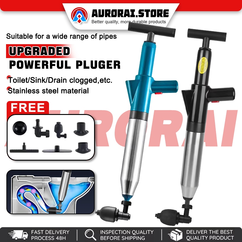 Toilet Unblocking Tool High-Pressure Toilet Plunger Drain Pipe ...