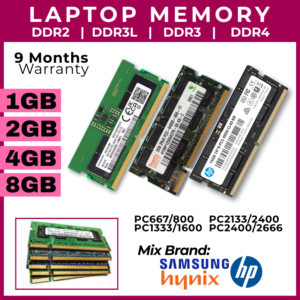Laptop Memory DDR3 1GB/2GB/4GB, PC 10600 1333MHz/PC12800 1600MHz ...