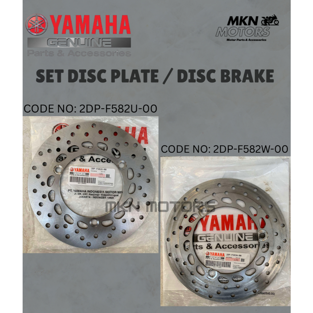 YAMAHA FRONT & REAR DISC PLATE / DISK BRAKE MOTOR NMAX / AEROX V1 / V2 | Shopee Philippines