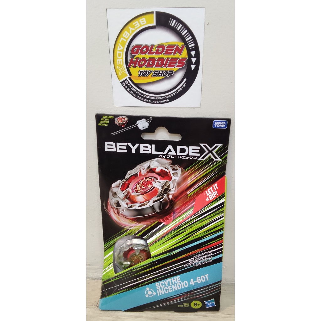 Authentic Hasbro Beyblade X Scythe Incendio 4-60T | Shopee Philippines