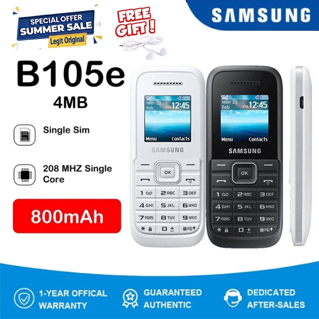 Original B105E Keypad Phone Backup cellphone Single Sim mobile phone ...