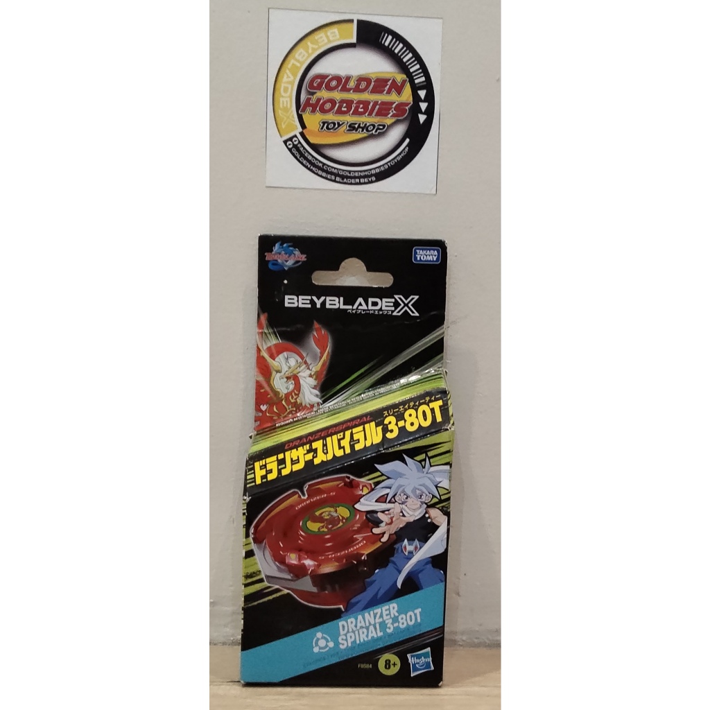 Authentic Hasbro Beyblade X Dranzer Spiral 3-80T RED | Shopee Philippines