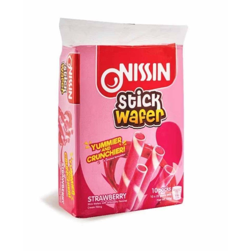Nissin Wafer Stick 22g x10 packs | Shopee Philippines