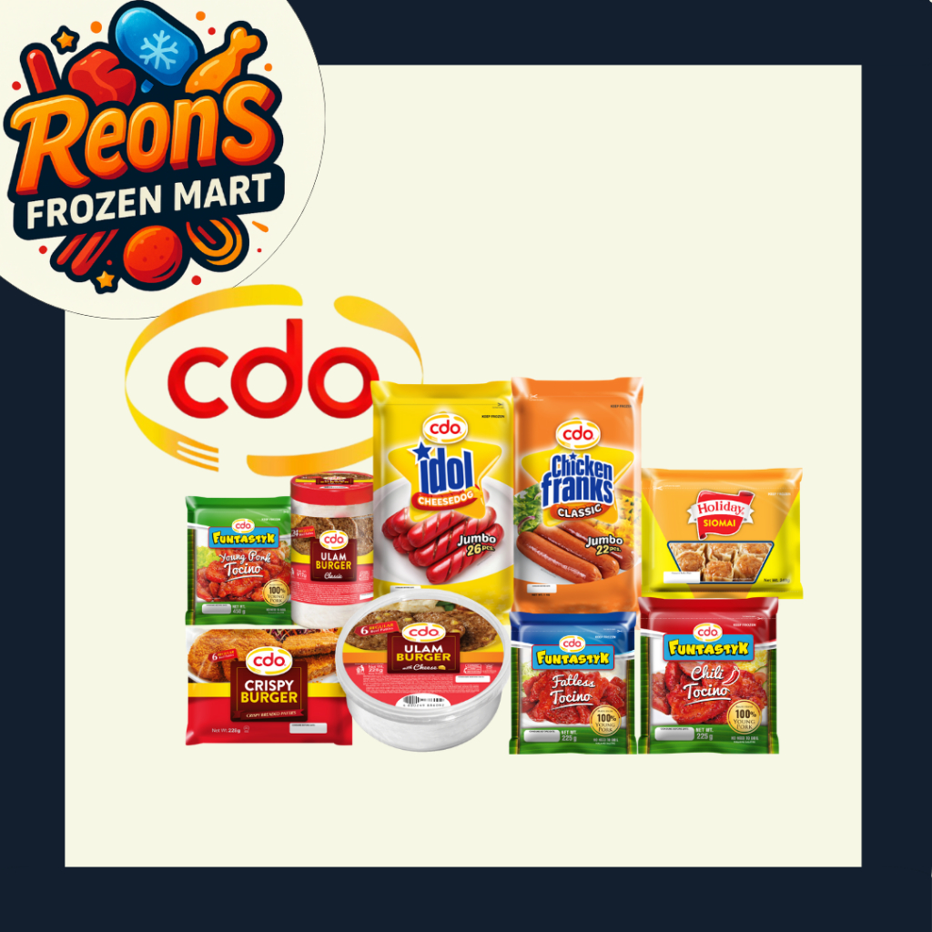 CDO Crispy Burger 228g and Holiday Siomai 960g | Shopee Philippines