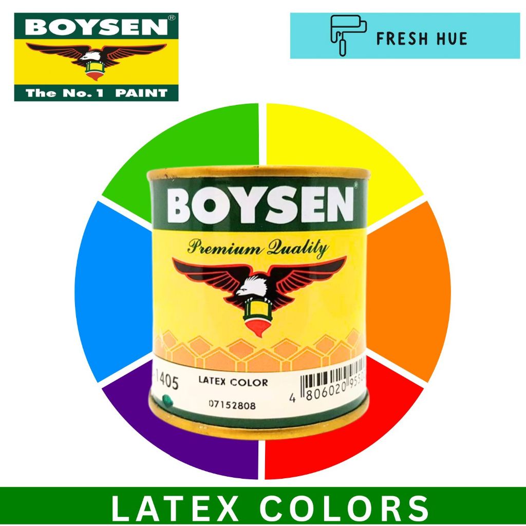 BOYSEN LATEX COLORS PREMIUM QUALITY 1L Size for Water-based Paints ...