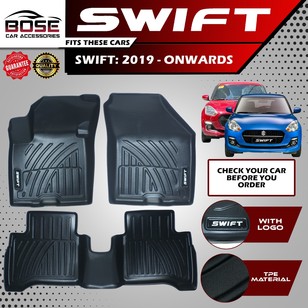 5D / TPE Deep Dish Suzuki Swift 2012- 2018 / 2019 - Onwards Car Matting ...