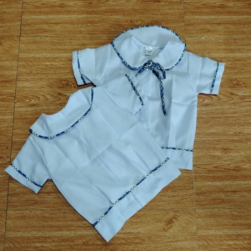 DONGGALO PIPING BLOUSE SCHOOL UNIFORM KIDS TO TEENS KATRINA FABRIC ...