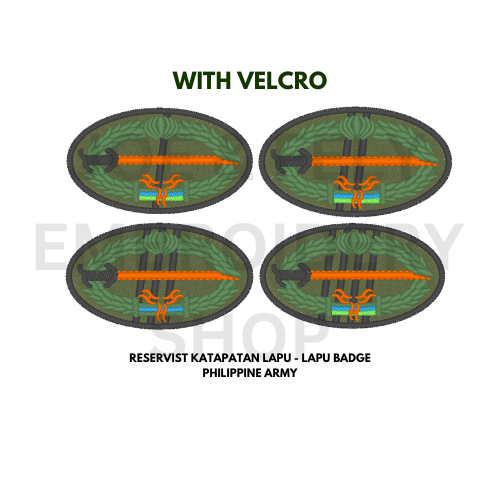 RESERVIST KATAPATAN LAPU-LAPU BADGE PATCHES (W/ VELCRO) | Shopee ...